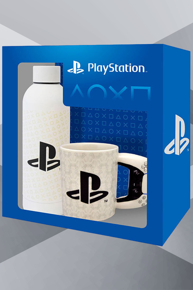 PlayStation Set taza + botella – ADN Gamers
